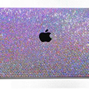 Teazgopx Bling Rhinestone MacBook Air 13 inch Case 2022 2021 2020 2019 2018 Release M1 A2337 A2179 A1932 Touch ID,3D Glitter Sparkle Diamond Case Fashion Luxury Shiny Crystal Hard Shell for Women Girl