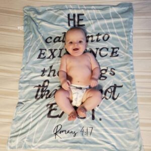 Mr. Pen- Baby Blanket with Bible Verse, 27 X 40 Inch, Unisex, Bible Quote Blanket, Plush Baby Blankets, Soft Baby Blankets, Newborn Blanket, Blanket Baby, Bible Verse Blanket