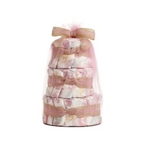 the honest company diaper cake | clean conscious diapers, baby personal care, plant-based wipes | rose blossom | regular, size 1 (8-14 lbs), 35 count