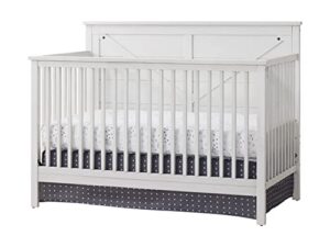 oxford baby montauk 4-in-1 convertible crib, barn white, greenguard gold certified