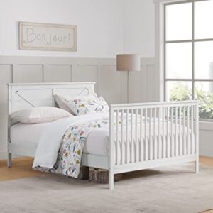 Oxford Baby Montauk 4-in-1 Convertible Crib, Barn White, GreenGuard Gold Certified