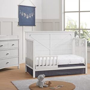 Oxford Baby Montauk 4-in-1 Convertible Crib, Barn White, GreenGuard Gold Certified