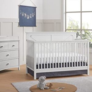 Oxford Baby Montauk 4-in-1 Convertible Crib, Barn White, GreenGuard Gold Certified