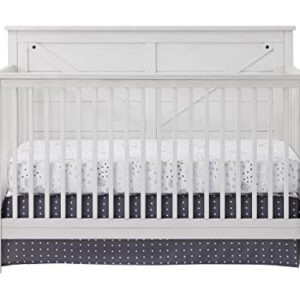 Oxford Baby Montauk 4-in-1 Convertible Crib, Barn White, GreenGuard Gold Certified