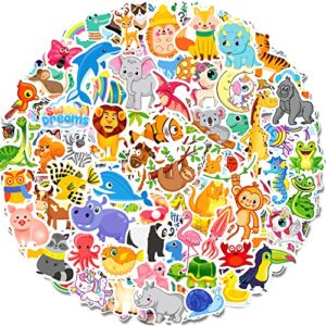 200pcs cute animal gel window clings, reusable gel window stickers for kids, jungle animal, sea animals, dinosaur, unicorn themed window gel clings decals stickers for kids home airplane classroom nursery party supplies decorations