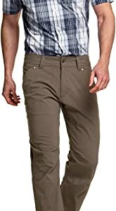 CQR CLSX Men's Cool Dry Tactical Pants, Water Resistant Outdoor Pants, Lightweight Stretch Cargo/Straight Work Hiking Pants, Sedona Pants Tundra, 38W x 32L