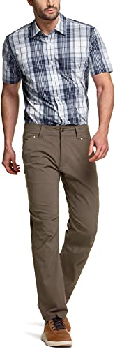 CQR CLSX Men's Cool Dry Tactical Pants, Water Resistant Outdoor Pants, Lightweight Stretch Cargo/Straight Work Hiking Pants, Sedona Pants Tundra, 38W x 32L