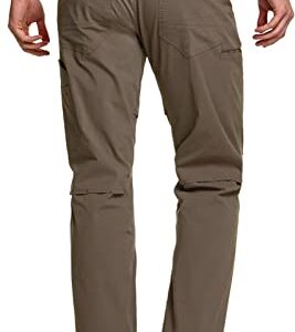 CQR CLSX Men's Cool Dry Tactical Pants, Water Resistant Outdoor Pants, Lightweight Stretch Cargo/Straight Work Hiking Pants, Sedona Pants Tundra, 38W x 32L