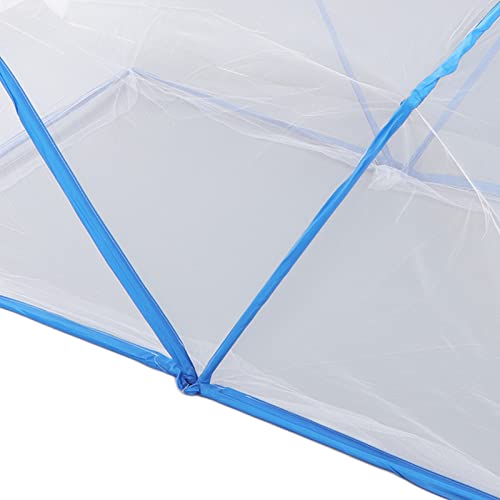 Mosquito Net Tent, Portable Foldable Easy to Store Bed Net Tent for Kids for Travel (Blue)