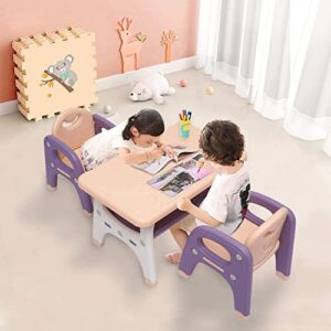 ide·o Toddler Table and Chair Set - Kids Table and Chair Set,Toddler Table,Child Table and Chair Set (Pink)