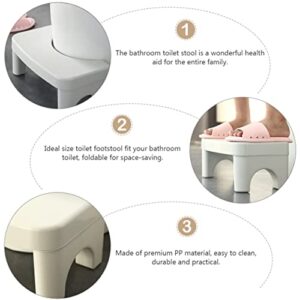 LIFKOME Toilet 1pc Step Stool, Shape Footstool Squatting Shaped Stool- and Foot Bathroom Assistance Potty U Toddlers Posture Child for Plastic U-Shaped Anti- Washing Platic Portable Toilet