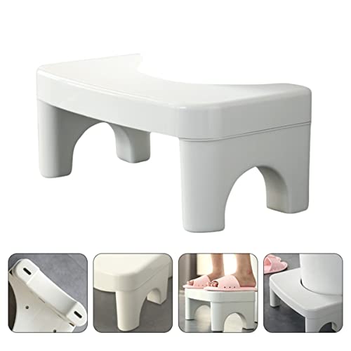 LIFKOME Toilet 1pc Step Stool, Shape Footstool Squatting Shaped Stool- and Foot Bathroom Assistance Potty U Toddlers Posture Child for Plastic U-Shaped Anti- Washing Platic Portable Toilet