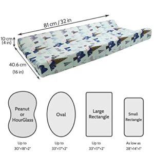 Bassinet Sheet and Changing Pad Cover, Baby Cradle Mattress Sheets, Changing Table Sheet for Boys Girls, Soft Breathable, Mountain