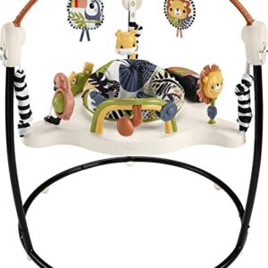 Fisher-Price Baby Bouncer Palm Paradise Jumperoo Activity Center With Music Lights Sounds And Developmental Toys