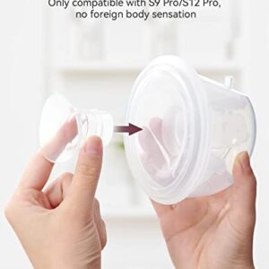 Momcozy Flange Insert 21mm Compatible with Momcozy S9 Pro/S12 Pro. Original S9 Pro/S12 Pro Breast Pump Replacement Accessories, 1PC (21mm)