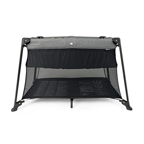 Child Craft Metro Playard, Lightweight Portable Crib with Removeable Baby Bassinet, Travel Crib Includes Convenient Carry Bag and Backpack Style Straps, Black