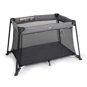 Child Craft Metro Playard, Lightweight Portable Crib with Removeable Baby Bassinet, Travel Crib Includes Convenient Carry Bag and Backpack Style Straps, Black