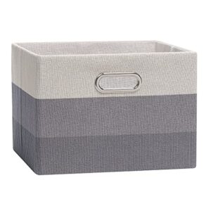 lambs & ivy gray ombre foldable/collapsible storage bin/basket