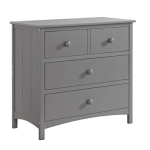 Oxford Baby Universal 3-Drawer Dresser, Dove Gray, 18.00 Inch L x 37.00 Inch W x 34.00 Inch H