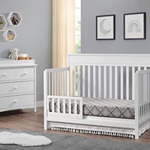 Oxford Baby Castle Hill Crib to Toddler Bed Guard Rail Conversion Kit, White, GreenGuard Gold Certified