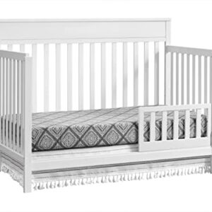 Oxford Baby Castle Hill Crib to Toddler Bed Guard Rail Conversion Kit, White, GreenGuard Gold Certified