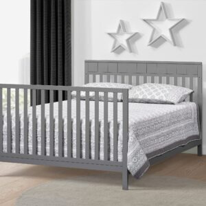 Oxford Baby Logan Crib to Full-Size Bed Conversion Kit, Dove Gray