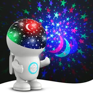 night light for kids,astronauts star projector with energy halo light 1h timer and 360 degree rotation baby night light ceiling light projector best gifts for kids bedroom,girl room decor