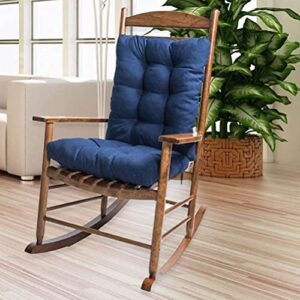 Rocking Chair Cushion Non Slip Glider Rocker Seat Cushions with Ties Soft Thicken Seat Pads Pillow for Indoor, Office, Home 2 Piece Set,17"x17" and Seat Back 21"x17"