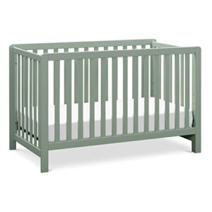 carter's by davinci colby 4-in-1 low-profile convertible crib in light sage, greenguard gold certified