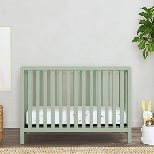 Carter's by DaVinci Colby 4-in-1 Low-Profile Convertible Crib in Light Sage, Greenguard Gold Certified