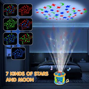 Baby Toys 6 to 12 Months 4 in 1 Baby Musical Ocean Rotating Toys Light Up Infant Toys 3-6 9 12-18 Month Babies Toddlers 1 2 3 Year Old Boy Girl Baby Gifts Toys for Ages 0-2