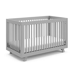 storkcraft beckham 3-in-1 convertible crib - pebble gray