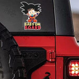 Shop A Thing, Baby on Board Anime Sticker - Baby Decal Stickers for Car - Cute Baby Boy on Board Sticker Baby on Board Sticker for Car Sticker for Little Baby’s Cute Cartoon Sticker for Baby (ST -012)