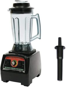 132 oz commercial blender, professional countertop blender 2800 watt base, high performance ice crusher - large smoothie blender, food processor frozen fruit or hot soups shakes, bpa-free jar