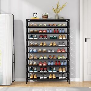 Tribesigns Upgraded 10 Tiers Shoe Rack, Large Capacity Shoe Shelf, Tall Shoe Organizer for 50 Pairs, Space Saving Shoe Storage