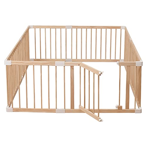 HARPPA Baby Gate Playpen Baby Fence for Babies and Toddlers Baby Play Yards for Play Area (62*47*24 inch)