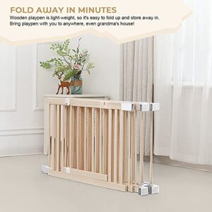 HARPPA Baby Gate Playpen Baby Fence for Babies and Toddlers Baby Play Yards for Play Area (62*47*24 inch)