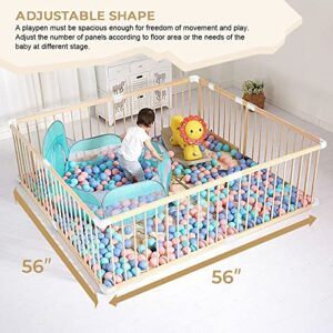 HARPPA Baby Gate Playpen Baby Fence for Babies and Toddlers Baby Play Yards for Play Area (62*47*24 inch)