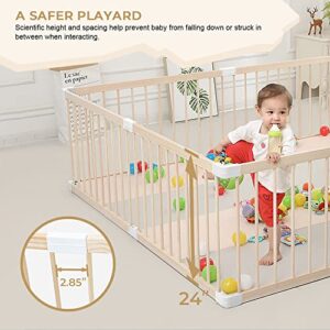 HARPPA Baby Gate Playpen Baby Fence for Babies and Toddlers Baby Play Yards for Play Area (62*47*24 inch)