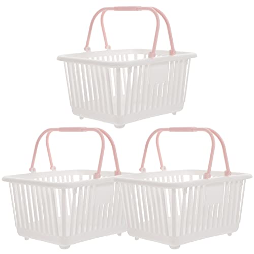 9pcs for Baskets Tote Desk White Kids Bins Pretend Eggs Storage Snacks Plastic, Beach Basket, Picnic Basket Fruits Bedroom Compact Handles Party Desktop Small Grocery Shower