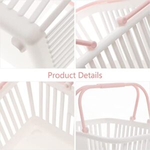 9pcs for Baskets Tote Desk White Kids Bins Pretend Eggs Storage Snacks Plastic, Beach Basket, Picnic Basket Fruits Bedroom Compact Handles Party Desktop Small Grocery Shower