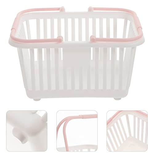 9pcs for Baskets Tote Desk White Kids Bins Pretend Eggs Storage Snacks Plastic, Beach Basket, Picnic Basket Fruits Bedroom Compact Handles Party Desktop Small Grocery Shower