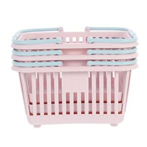 jojofuny 3pcs bag pool sundries market shopping organizer garden desk day makeup small dividers home bath toddlers classroom handheld dresser for plastic organizing handle basket bedroom