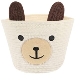 cotton rope basket animal woven cotton storage basket laundry basket baby nursery baskets kids organizer sundries storage box laundry baskets cat dog baskets