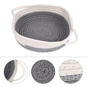 Cabilock 2pcs Hand Kids Vanity Toys Woven Jewelry Handle Rope Toy Desktop Keys for Container Clothes Laundry Makeup Tray Nursery Organizer with Snacks Basket Bins Fruits Home Xxcm Sewing