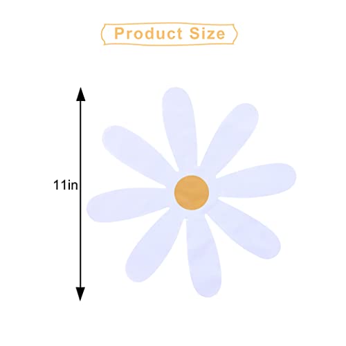 Daisy Wall Decal Flower Vinyl Wall Decals - Big Daisy Stickers for Kids Nursery Wall Art Bedroom Living Room Classroom Decor - Set of 10 Wall Art kit