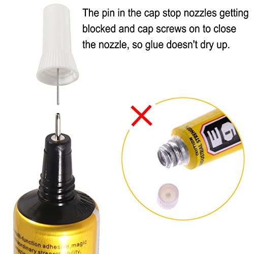 T-7000 Fabric Glue, Multi-Function Semi Fluid High Viscosity Mobile Phone Screen Repair Glues for Rhinestones Crafts, Rubber, Plastic, Jewelry Making, Wood, Leather Textile ((15ml, 2Pack))