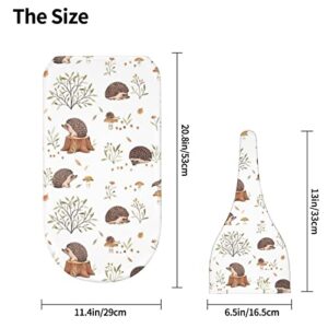 Hedgehog Baby Stuff Mushroom Newborn Swaddle Blanket with Beanie Set, Soft and Stretchy Baby Receiving Blanket Swaddle Sack for Boy and Girl Gift