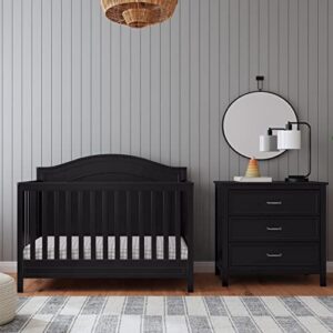 DaVinci Charlie 4-in-1 Convertible Crib in Ebony, Greenguard Gold Certified