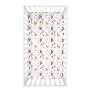 Trend Lab Mountain Baby 3 Piece Crib Bedding Set, Includes Nursery Quilt, Fitted Crib Sheet and Crib Skirt